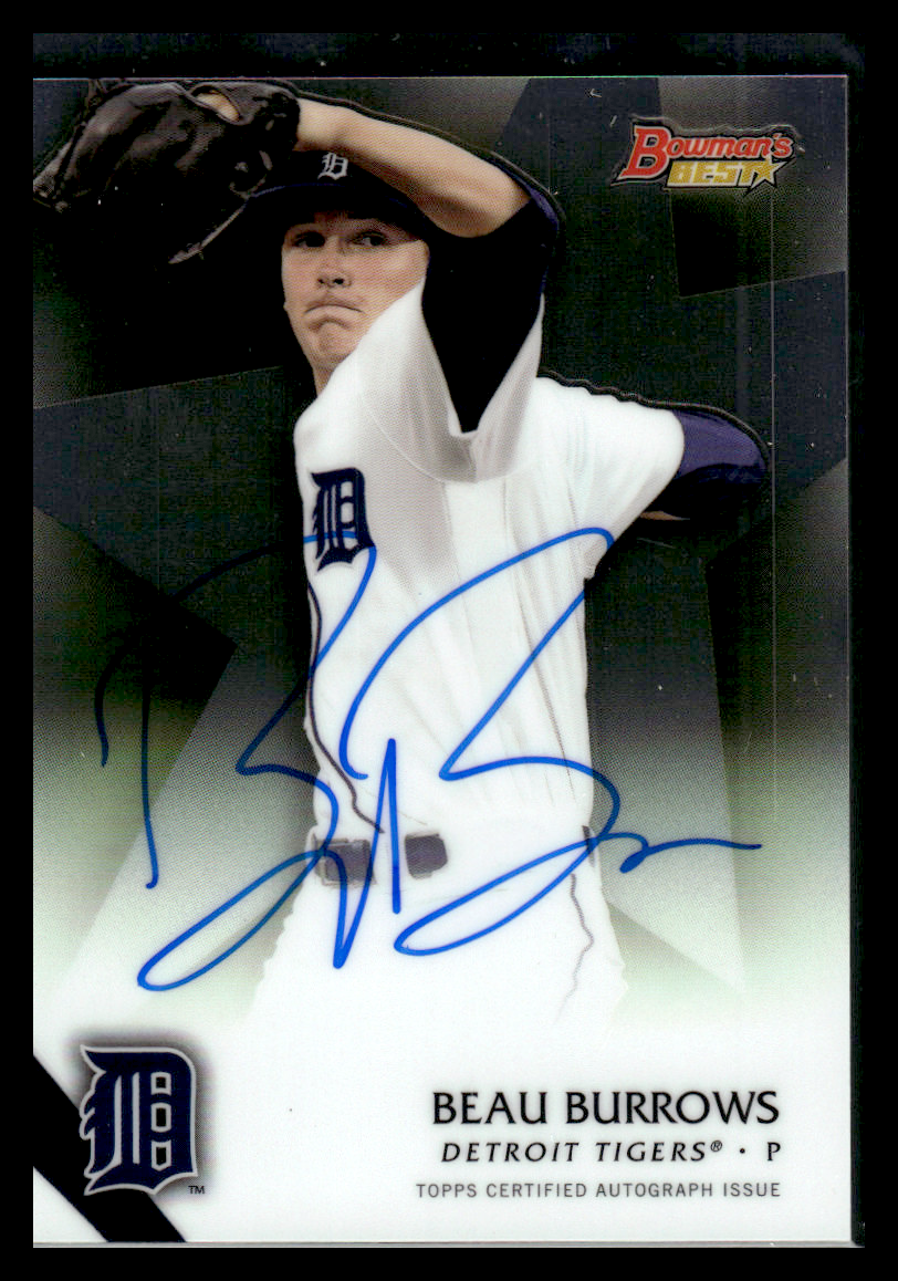 2015 Bowman's Best of 2015 Autographs #B15-BEB Beau Burrows Tigers Auto ...