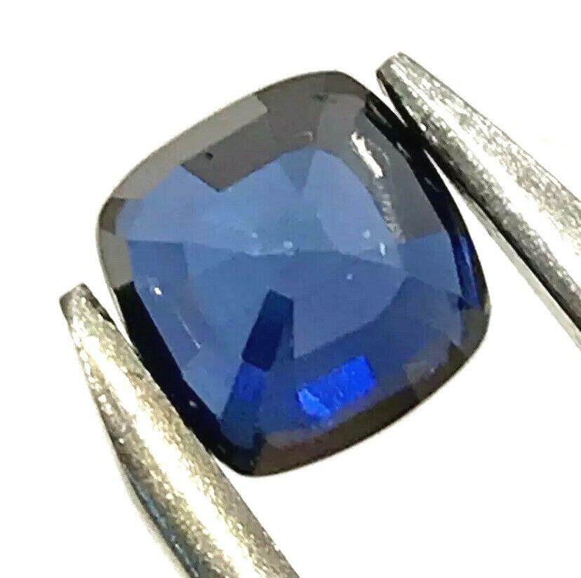 2.70 Ct Natural Kashmir Color Blue Sapphire ,cushion Cut , VS Clarity ...