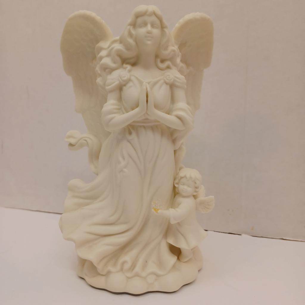 PartyLite Angel of Hope Taper Candle Holder Bisque P7638 Retired w/Box ...