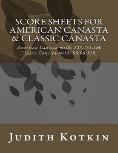 Score Sheets for American Canasta and Classic Canasta : American ...