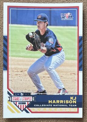 2017 Panini Stars & Stripes Longevity KJ Harrison Rookie #13 Team USA ...