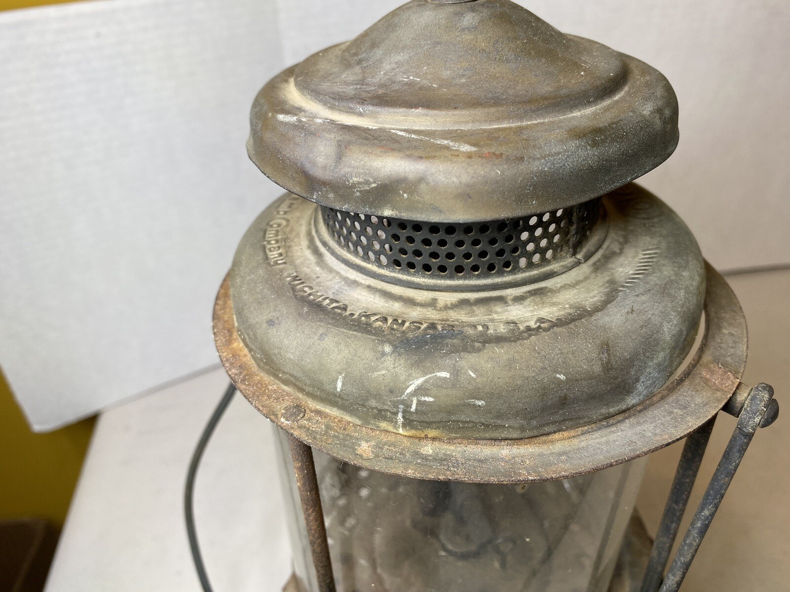 Coleman quick lite oil Lamp Co. Pyrex lantern vintage antique 6D1 | eBay