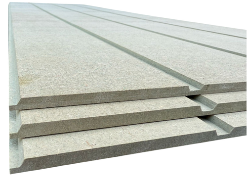 Chamfered V Grooved MR MDF Wall panels 1200 x 400mm x 6mm (pack of 6 ...