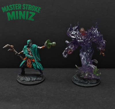 Well painted Dungeons & Dragons Nolzur`s Allip & Deathlock miniatures ...