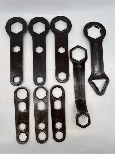 Antique Ford Model T Wrenches Multi Hub Cap Tools-Original Vintage Set ...