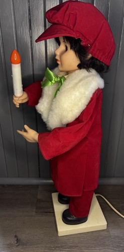 🕯️VTG Telco Motionettes Christmas Candlelight 24” Boy Doll Animated ...