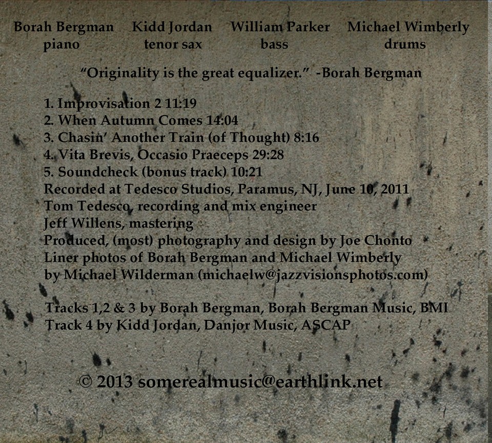 Borah Bergman Kidd Jordan William Parker Michael Wimberly vita brevis ...