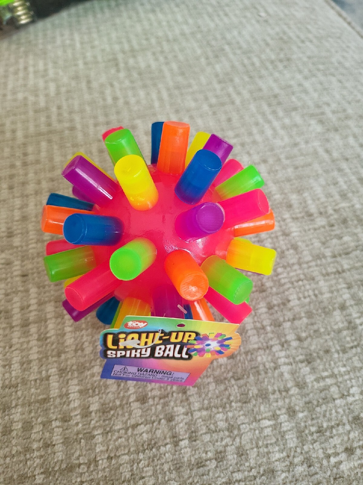 Light-Up Spiky Balls With Large Squared Off Nubs, 3 Available!! | eBay