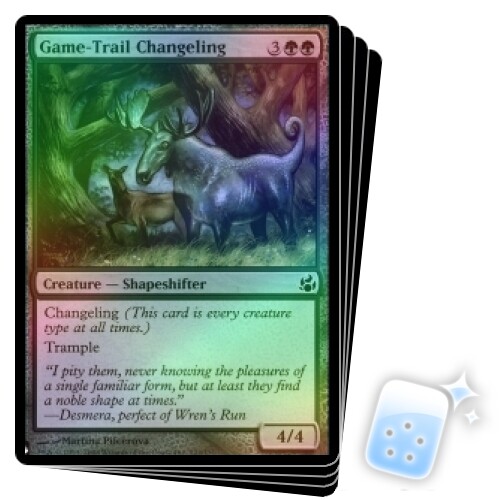 FOIL GAME-TRAIL CHANGELING X4 Mystery Booster/the List Magic MTG MINT ...