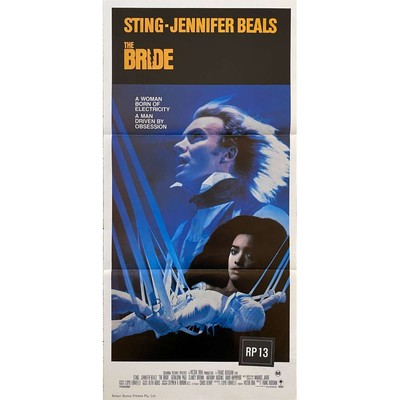 THE BRIDE Vintage Movie Poster - 13x30 in. - 1985 - Sting, Jennifer ...
