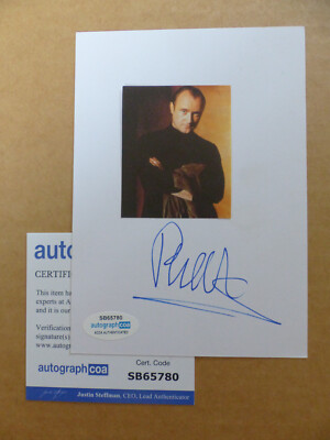 GENESIS Phil Collins signed Autograph Autographed 4x6 Index Card | eBay