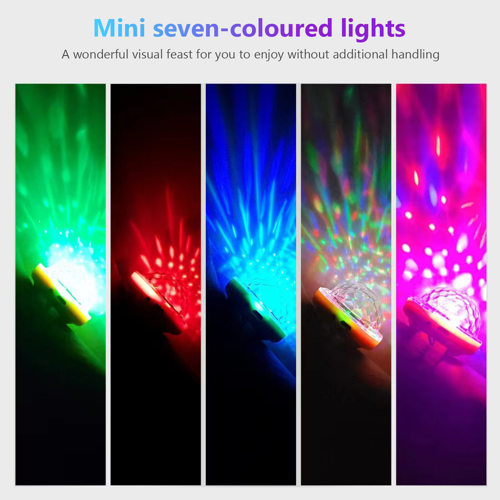 USB Mini Bracelet Disco Ball Lights Kids Toy 400mAh for Dance Party ...