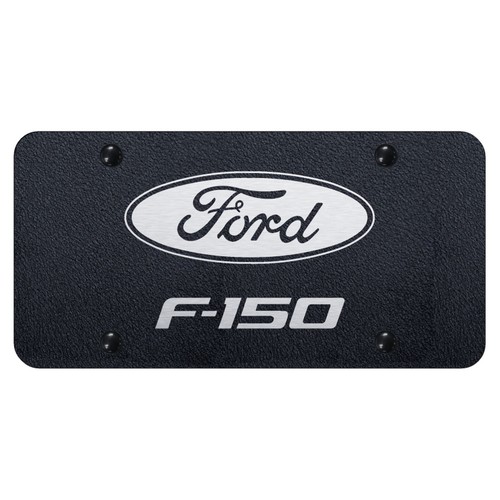 Ford F-150 Laser Etched Logo License Plate (Rugged Black) | eBay