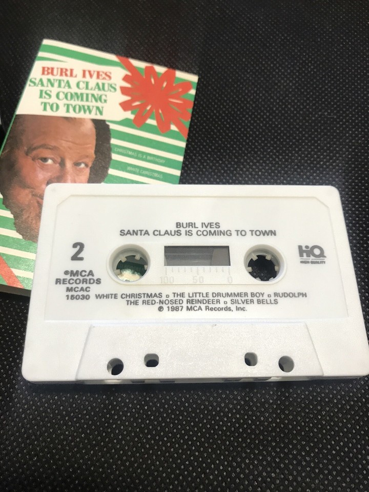 Burl Ives Santa Claus is Coming to Town Christmas Cassette Tape TESTED ...