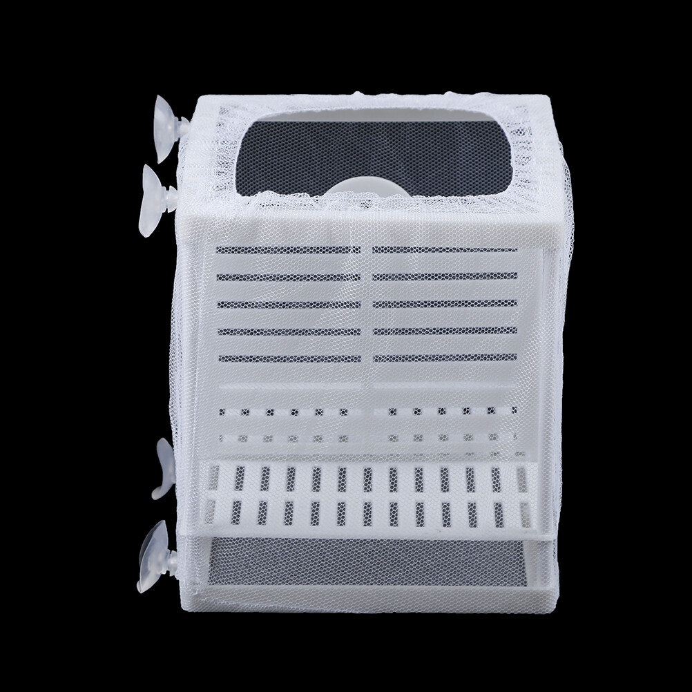 Aquarium Fish Tank Guppy Breeding Breeder Baby/Fry Net Trap Box Hatch ...
