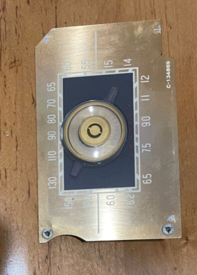 Dial face and pointer from a 1946 model 56TP AM/SW radio-record player ...