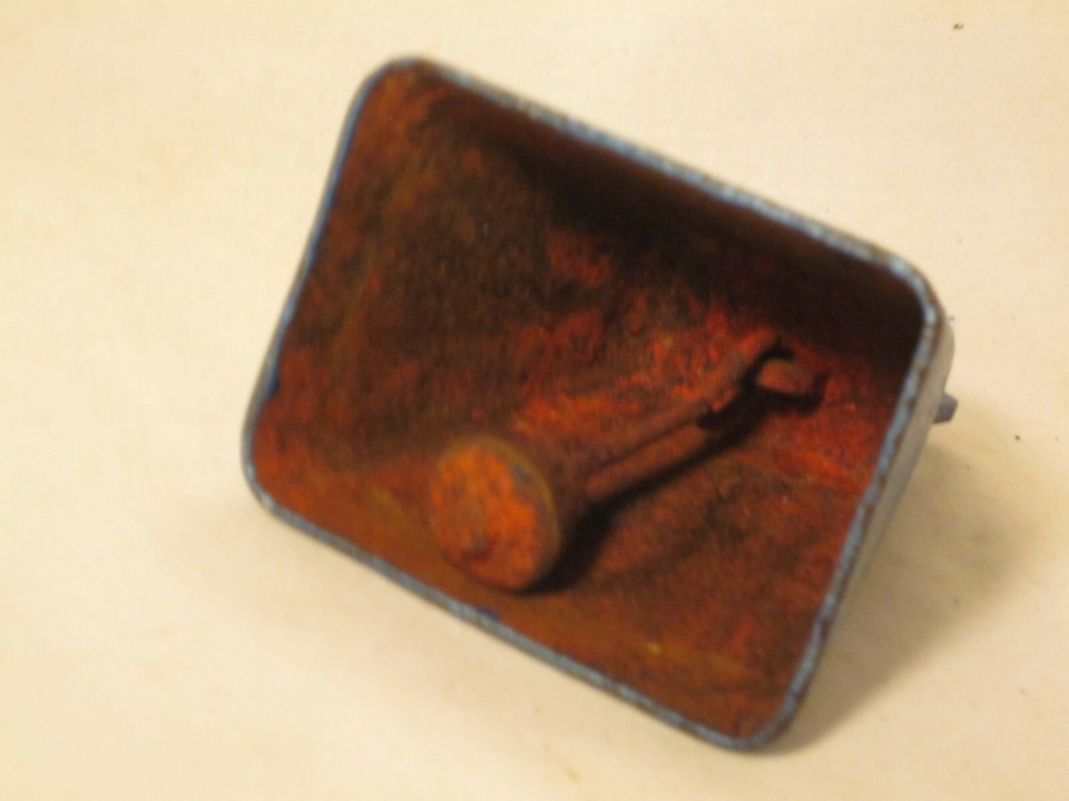 vintage cowbell old *painted solid metal cow bell ringer antique heavy ...