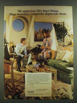 1986 Chubb Insurance Ad - We Appreciate Life's Finer Things | eBay