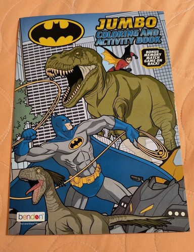 Batman & Dinosaurs Jumbo Coloring & Activity Book with Tear & Share ...