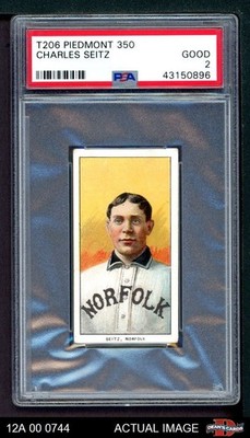 1909 T206 Charles Seitz Virginia State League - Norfork PSA 2 - GOOD | eBay