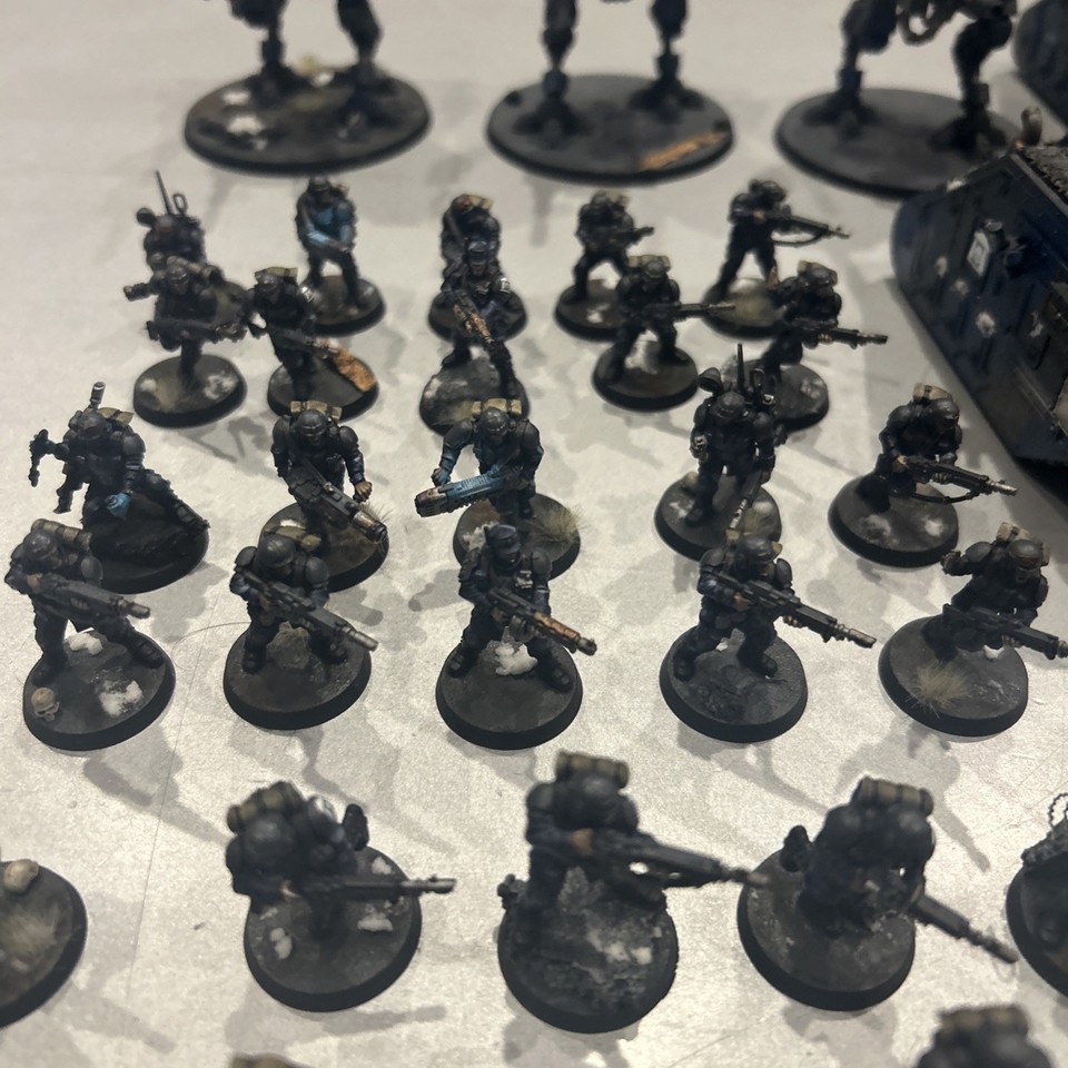 Warhammer 40k Astra Militarum 2000 Point Army Fully Painted Lot ...