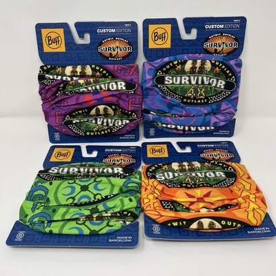 SURVIVOR BUFF Season 48 Tribe Set Of 4 Buffs - Jeff Probst - w/Merge ...