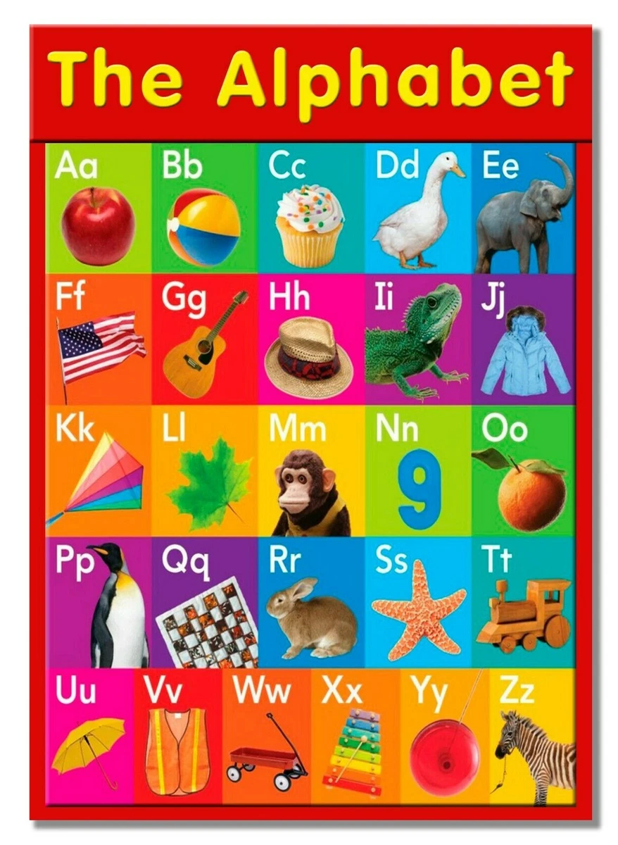 School Smarts Alphabet Poster Chart For Classroom Wall Or, 49% OFF