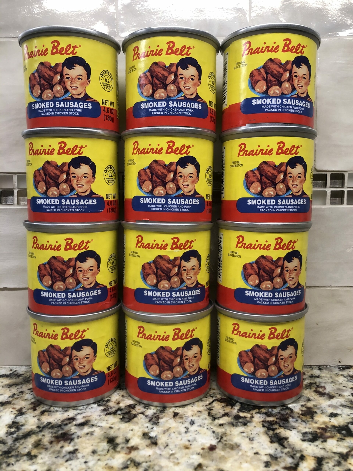 12 Cans Prairie Belt Smoked Sausages Meat 4.6 oz Vienna Wiener | eBay