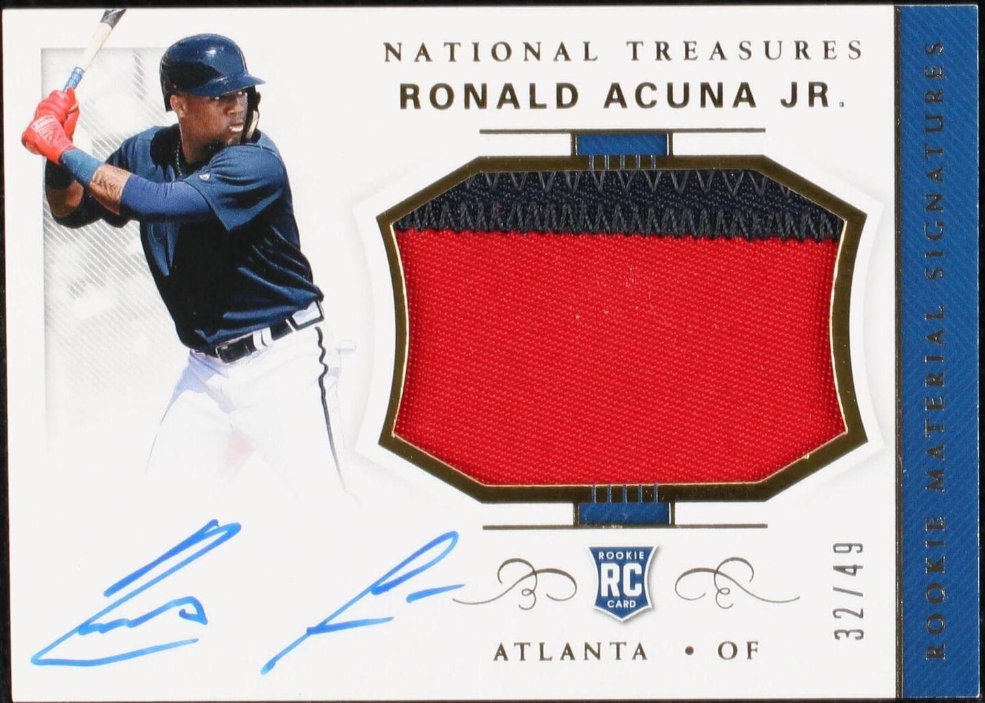 2018 Panini National Treasures - Rookie Materials Signatures Ronald ...