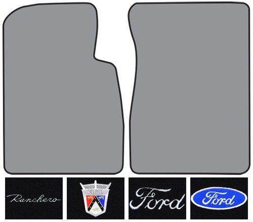 1959-1965 Ford Ranchero Loop Carpet Logo Floor Mat 2pc | eBay