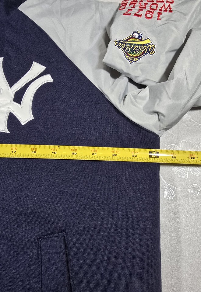 New York Yankees 27 Time World Series Champions Hooded Jacket Men Sz L ...
