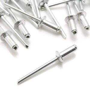 100 x SMALL POP RIVETS 3.2mm Blind Open End Dome Head Sheet Metal Panel ...