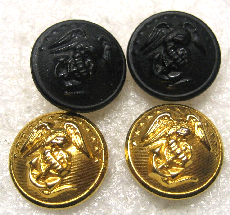 US Marine Corps Uniform Hat Cap side buttons 2+2 ,sets | eBay
