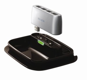 Belkin 7 Port 2 In 1 USB 2.0 Hi Speed Detachable Travel Hub For Desktop ...