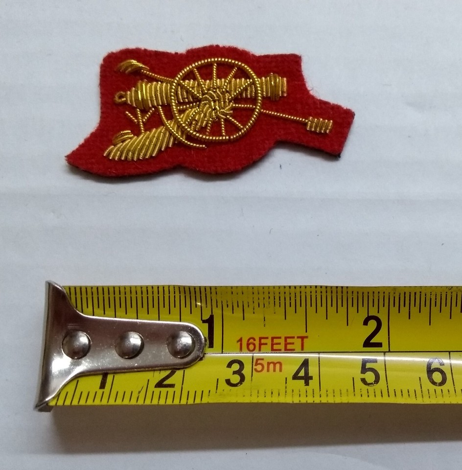 Mess Kit Badge R A Artillery British Army Red Felt Hand Embroidered Arm ...