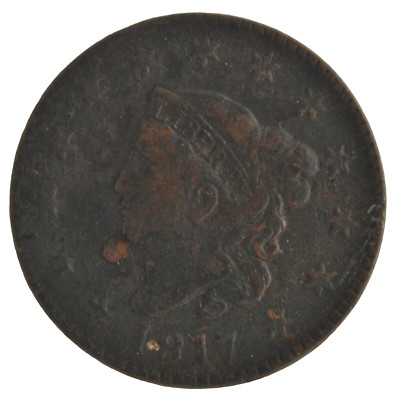 United States 1817 Liberty Coronet Head Copper Large Cent Philadelphia ...