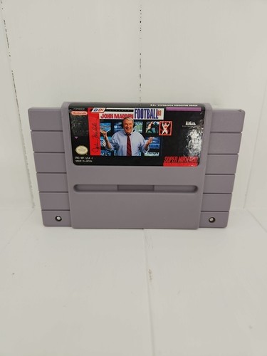 John Madden Football 93 (Super Nintendo SNES, 1992 AUTHENTIC- TESTED ...