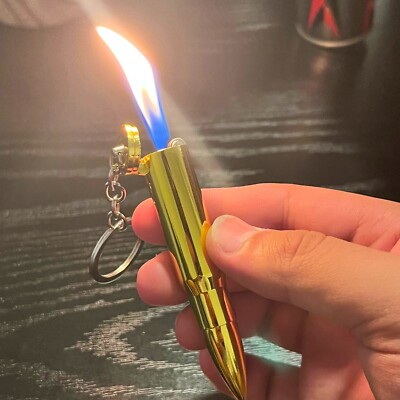 Metal Bullet Butane Lighter with Adjustable Flame Size | eBay