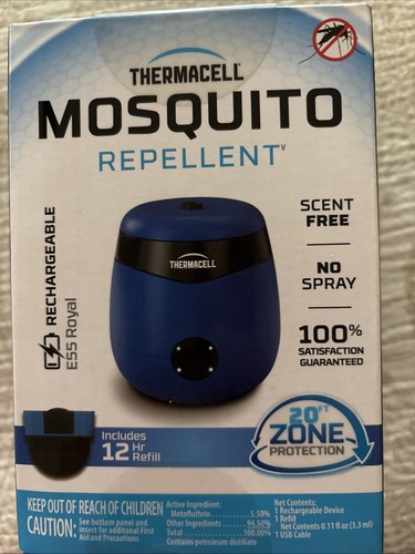 Thermacell Mosquito Repellent E-Series Rechargeable Repeller, Patio Shield 20’ | eBay