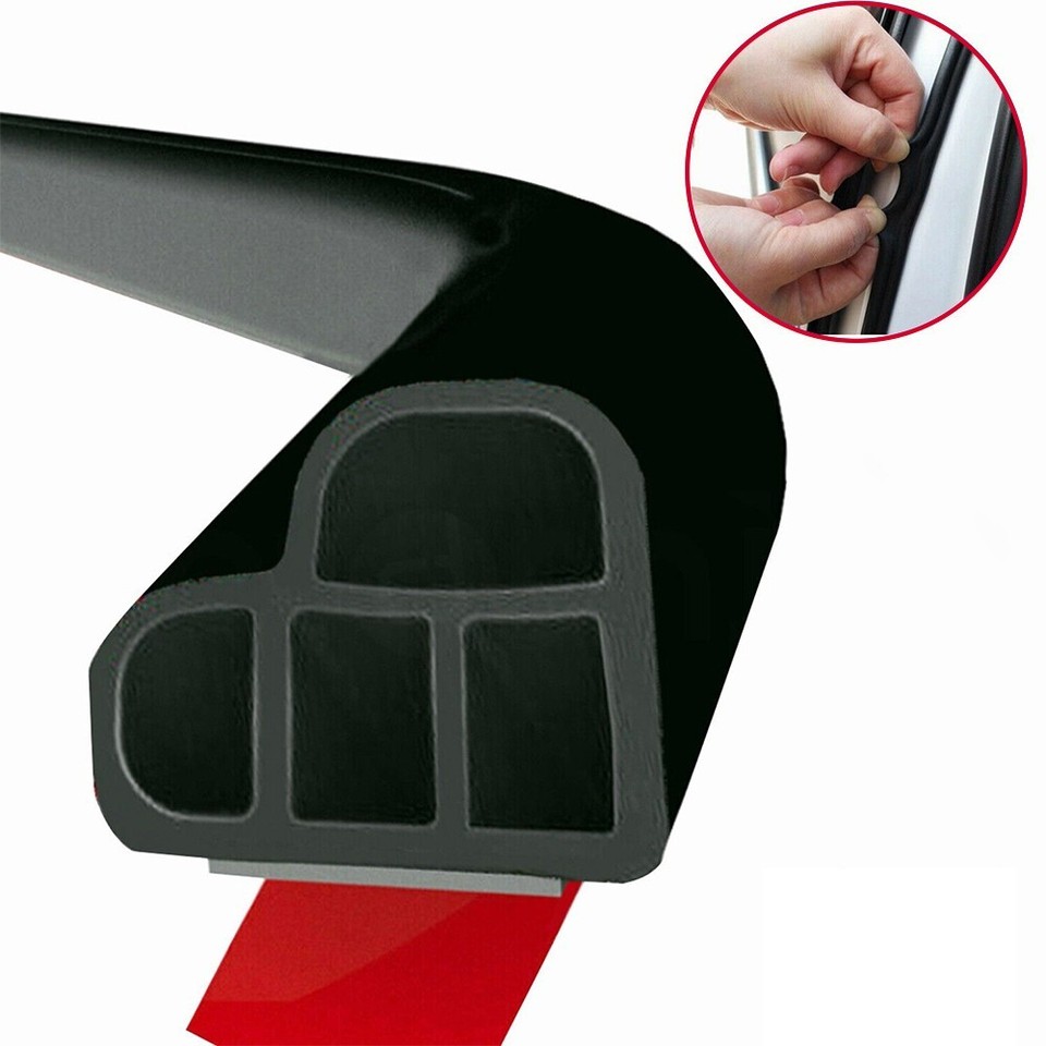 10M Upgraded Double Layer Seal Strip Car Door Trunk Weather Strip Edge ...