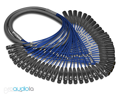 Premium Mogami 2936 24 Channel Snake | Neutrik Gold XLR-F XLR-M | Blue ...
