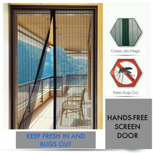 AU Magnetic Curtain Door Net Screen Insect Bug Mosquito Fly Insect Mesh ...
