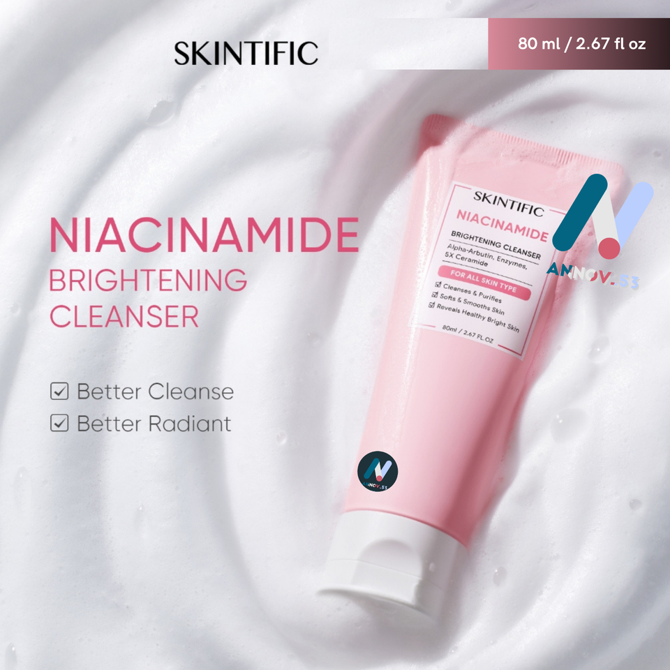 SKINTIFIC Niacinamide Bright Cleanser Facial Wash Antioxidant Radiant ...