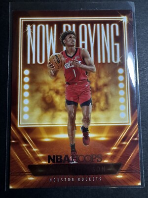 2023-24 Panini NBA Hoops Amen Thompson Rookie RC Houston Rockets #18 | eBay