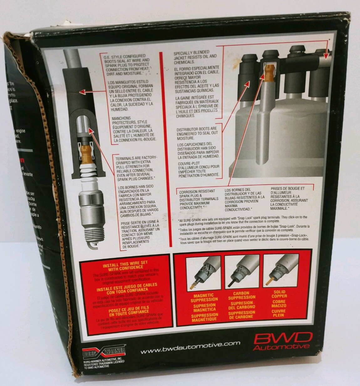 Borg Warner Sure-Spark Custom Fit Wire Set CH74188SP 7mm 4314 | eBay