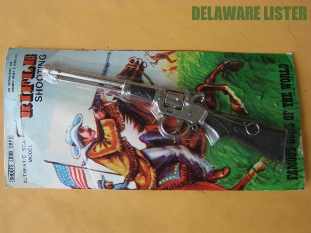 Vintage Antique RIFLE SHOOTING DIE-CAST SCALE MODEL LOUD CAP GUN HONG ...