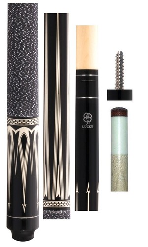 New McDermott Lucky L122 or L 22 - Black Paint Pool Cue - 13mm Shaft | eBay