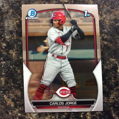 2023 Bowman Chrome 1st Bowman BCP-120 Carlos Jorge Cincinnati Reds | eBay