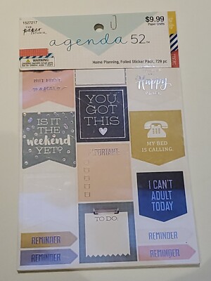 the Paper Studio AGENDA 52 "ANIMAL PRINT" Sticker Pack 700 Pieces | eBay