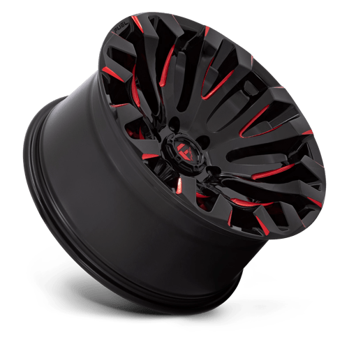 Fuel D829 Quake Gloss Black Milled Red Tint Rim: 18x9, 5x114.3/5x4.5 ...